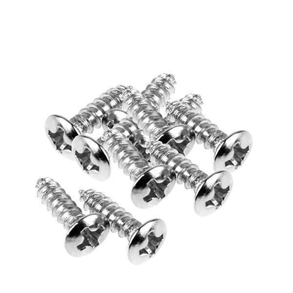 12 Pickguard Schrauben Screws Stratocaster Telecaster Silber (Neu und ...