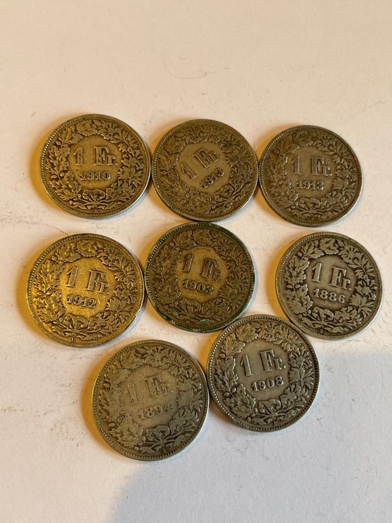 8stk. 1.- silber ü 100j alt. (17) | Kaufen auf Ricardo