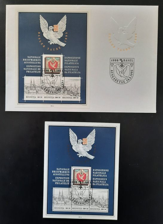 Basler Taube 1995 FDC + Block | Kaufen auf Ricardo