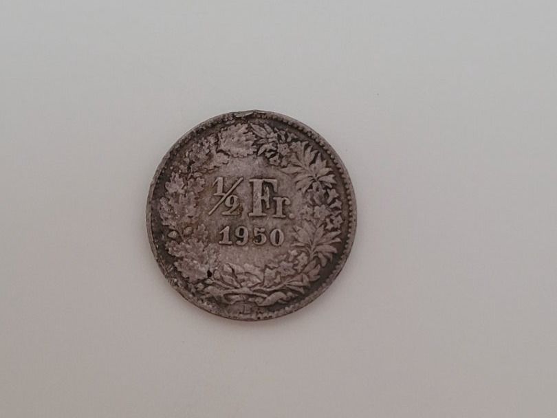 Münze Silber 50 Rappen Silber 1950 (Gebraucht) in Binningen für CHF 1 ...