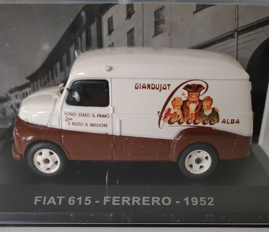 FIAT 615 VAN PUBLICITAIRE FERRERO 1952 DIE CAST 1:43 | Kaufen auf Ricardo