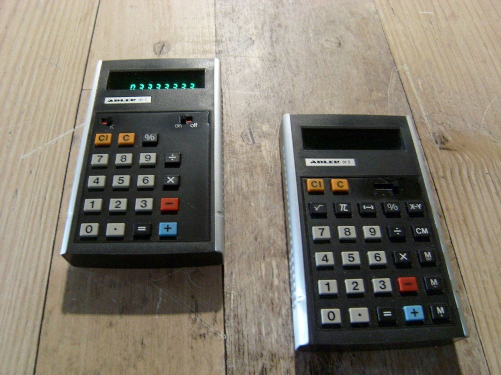 2 Vintage Taschenrechner Adler 80 u.81C (Gebraucht) in Mauren TG für ...