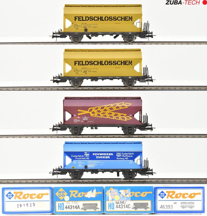 Roco 4x Selbstentladewagen der SBB, H0 WS, mit OVP (Gebraucht) in St. Gallen für CHF 41 – mit ...