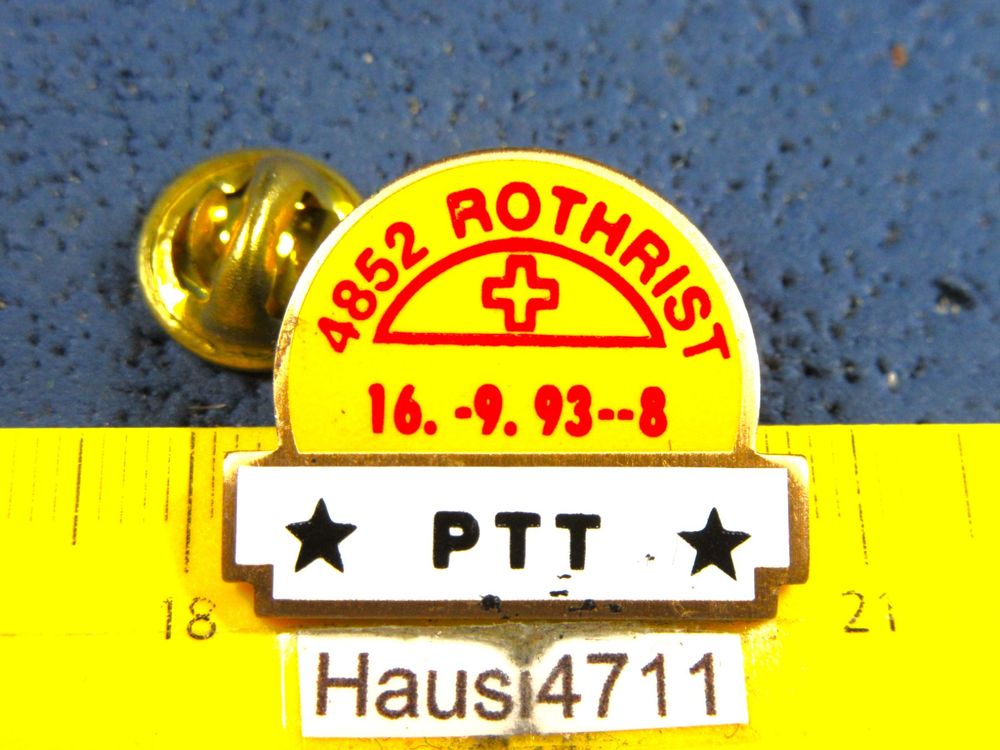 PTT POSTSTEMPEL ROTHRIST AG PIN VINTAGE (Gebraucht) in Ettingen für CHF ...