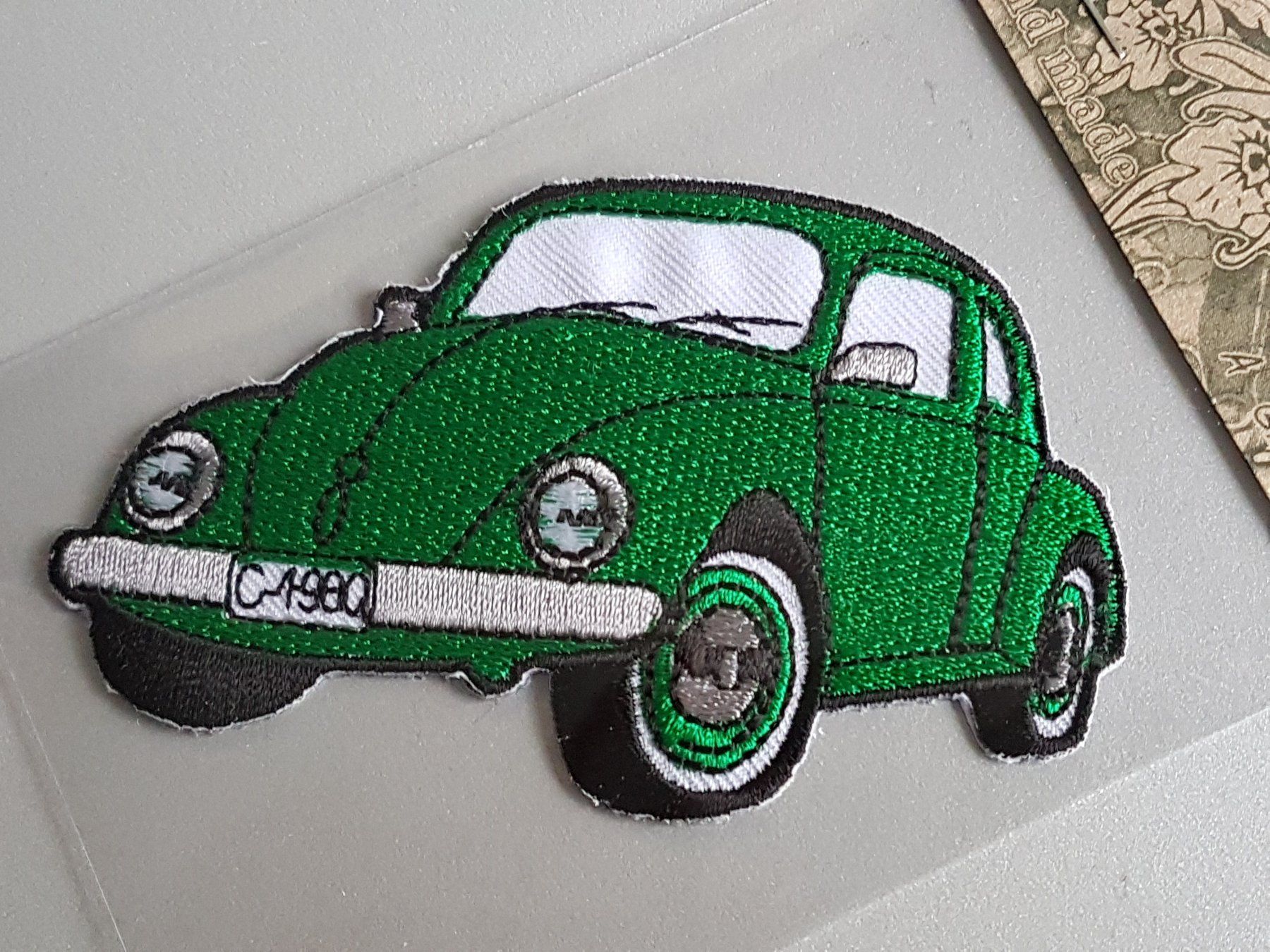 VW KÄFER - Aufnäher - Aufbügler - Stickerei - 9,5x5,7cm (Neu und originalverpackt) in Grenchen ...