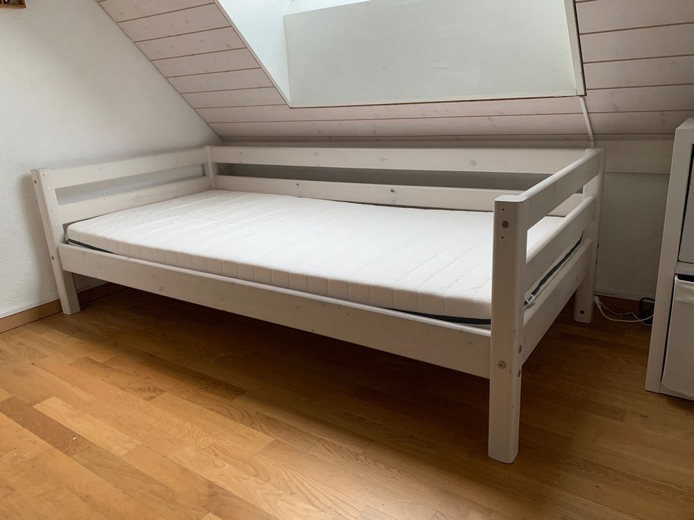 Flexa Bett Classic Kiefer weiss lasiert (Gebraucht) in Pfaffhausen für ...