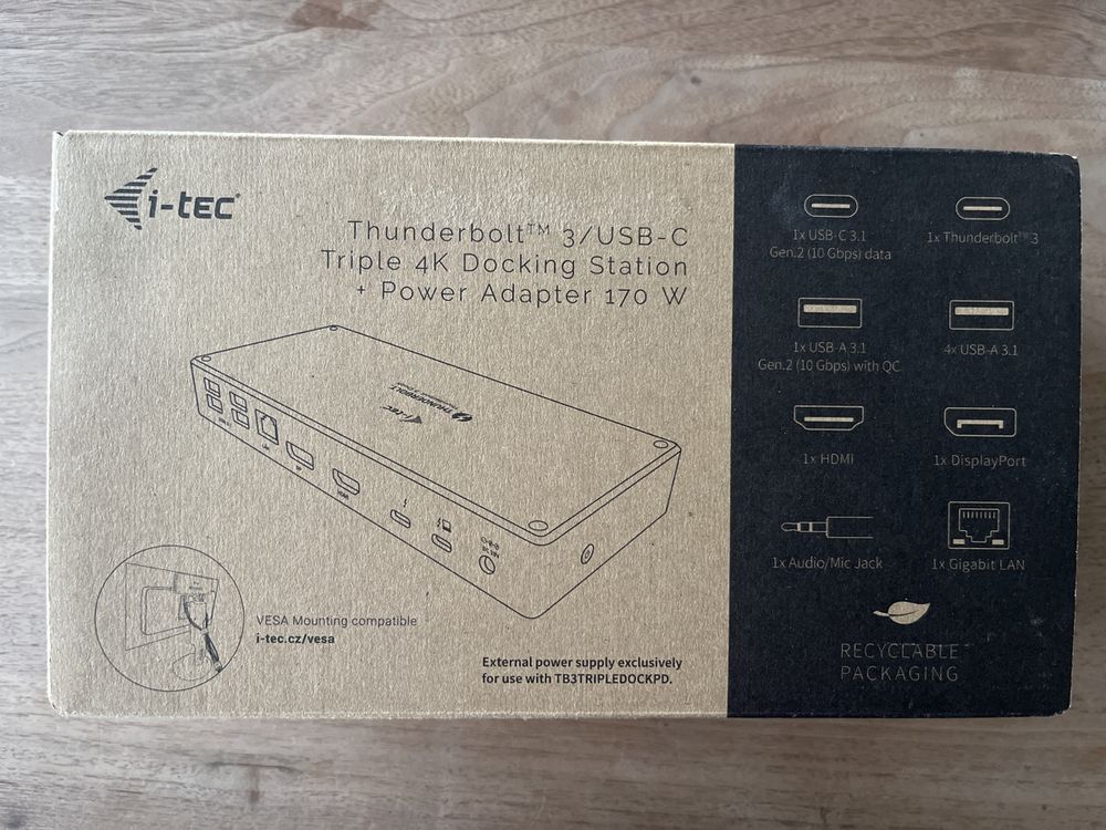Thunderbolt 3/USB-C Triple 4K Docking Station i-tec (Neu und originalverpackt) in Mauensee für ...