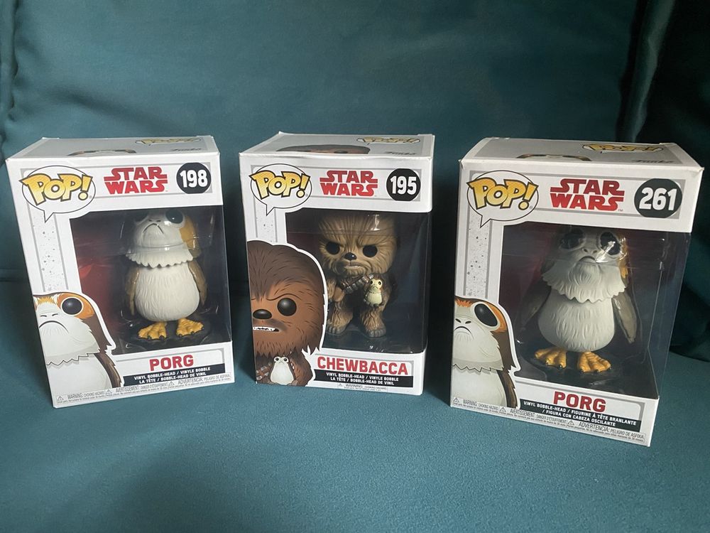 Funko Pop STAR WARS Set // Chewbacca mit Porg | Kaufen auf Ricardo