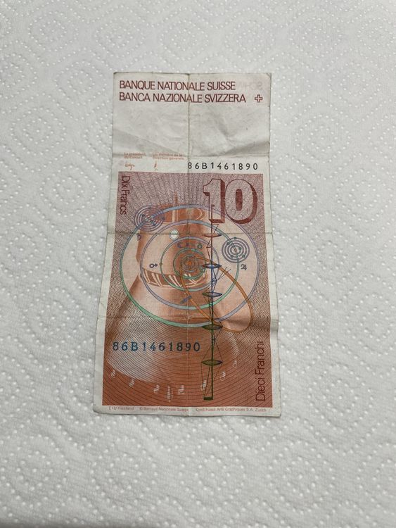Alte 10.- Note Schweiz gebraucht (Gebraucht) in Wittwil für CHF 8 – mit ...