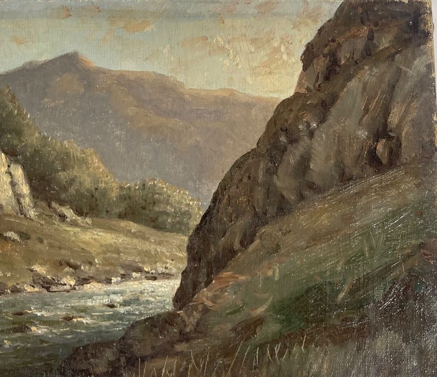 Antike Gemälde Fluss Anblick (Gebraucht) in Root für CHF 5 – mit Lieferung auf Ricardo kaufen