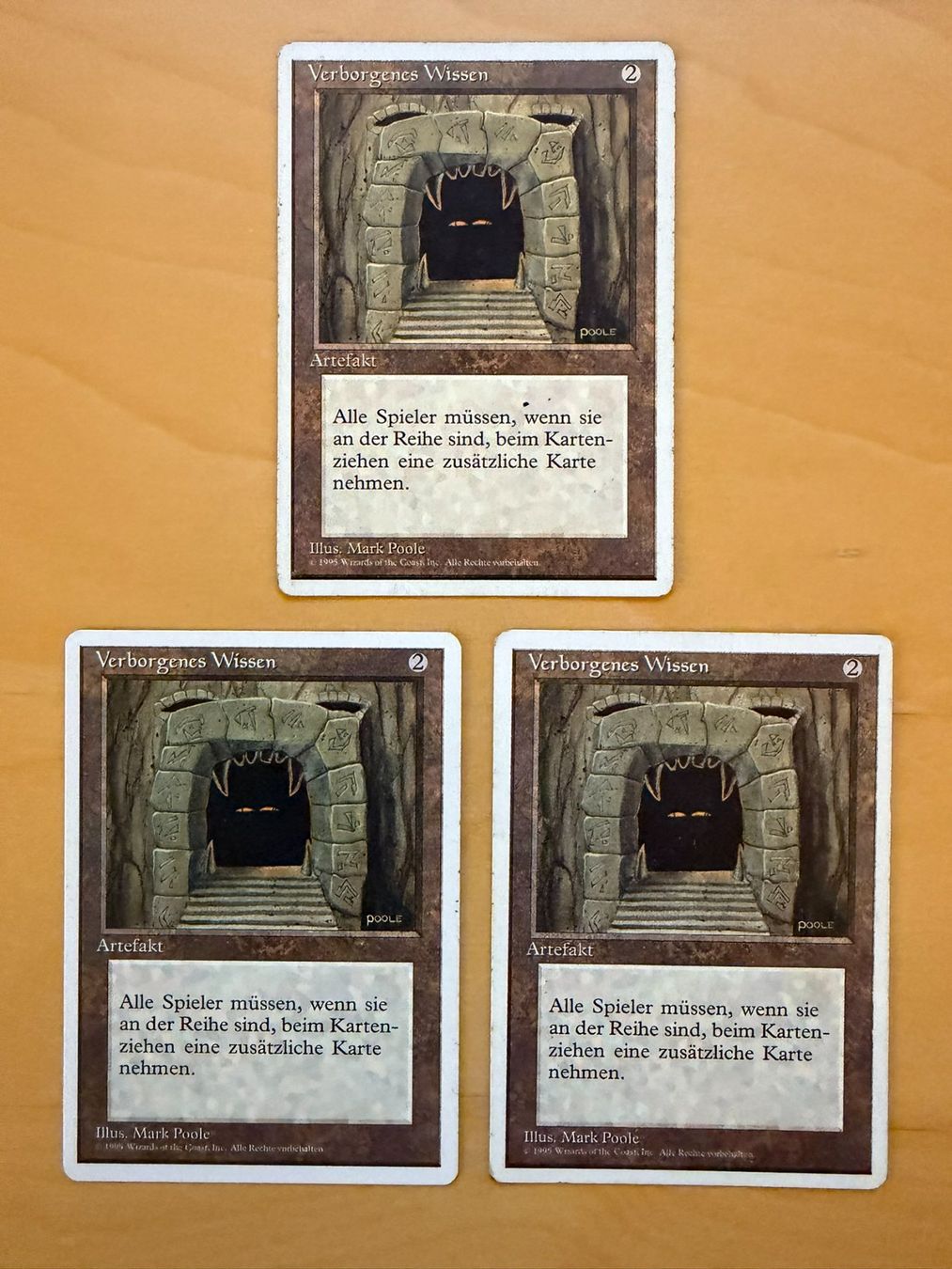 3x Verborgenes Wissen // Howling Mine / 4th Edition // Magic (Gebraucht ...