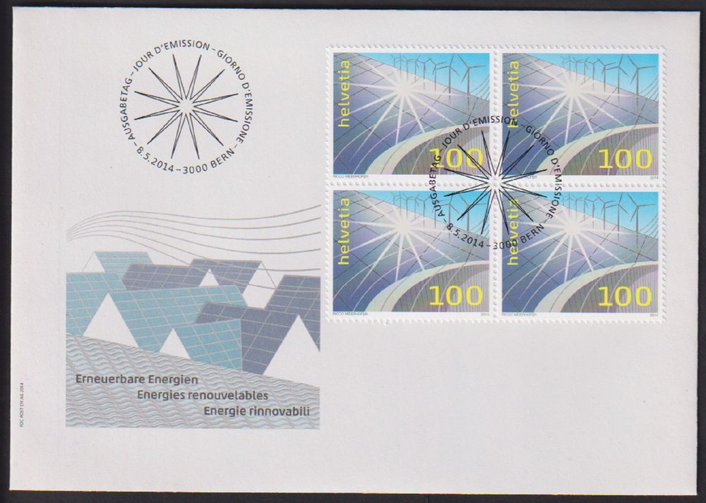 2014, FDC-Brief " Sondermarken Erneuerbare Energien" | Kaufen auf Ricardo