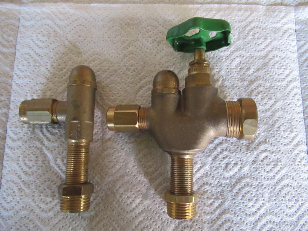 Doppelventil SIDUO 3/8" Rotguss, Regulierventil 3/8" Similor (Neu ...