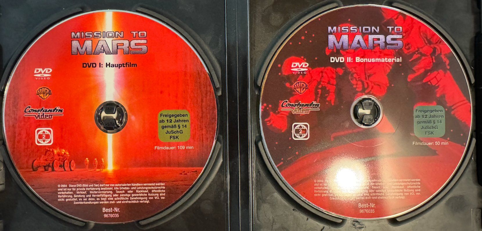 2 DVDs MISSION TO MARS ein Film von BRIAN DE PALMA (Gebraucht) in Wisen ...