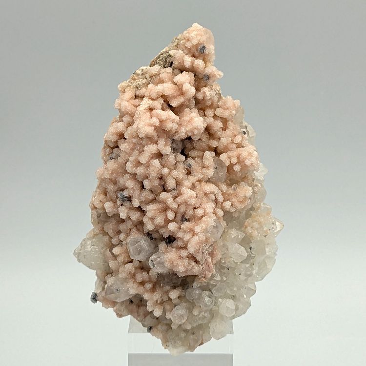 QUARZE bedeckt mit HELLROSA RODOKROSIT, Peru (Neu (gemäss Beschreibung ...