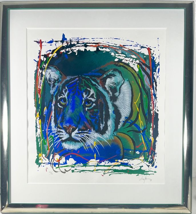 Rolf Knie (1949) Grosse Tiger Kopf Mischtechnik Hsig (Gebraucht) in Root für CHF 959 – mit ...