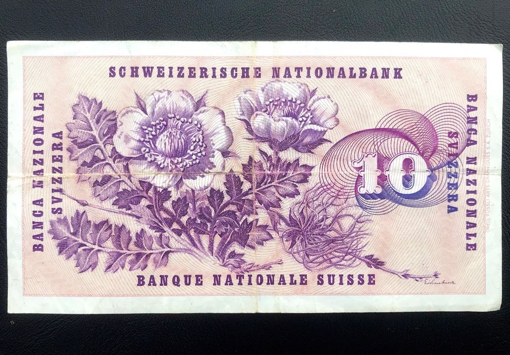 10er Banknote Franken Schweiz 1973 | Kaufen auf Ricardo