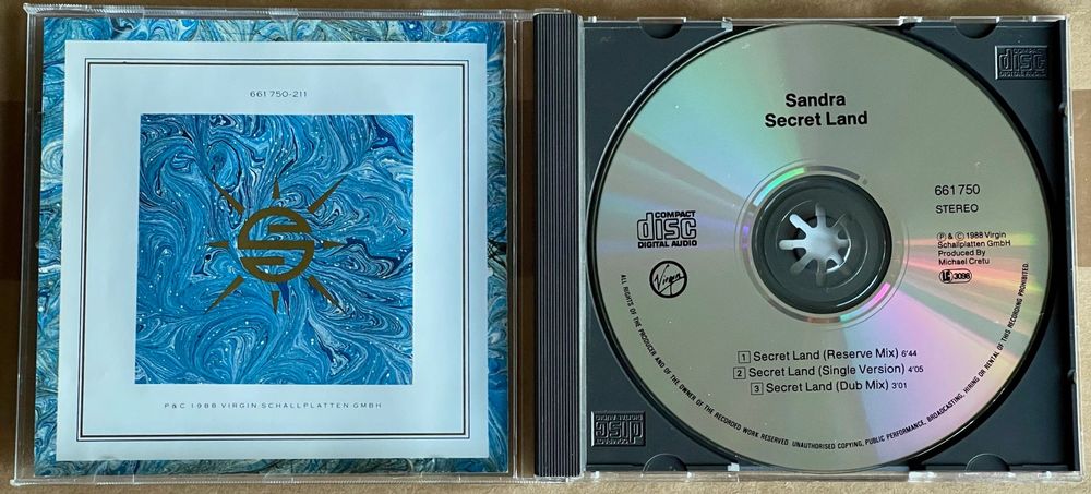 Sandra Secret Land Maxi CD Single 1988 Original Sonopress (Gebraucht ...