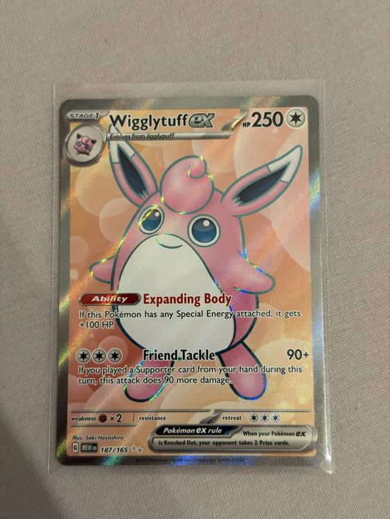 Pokémon Wigglytuff ex 187/165 Scarlet & Violet 151 (Neu (gemäss ...