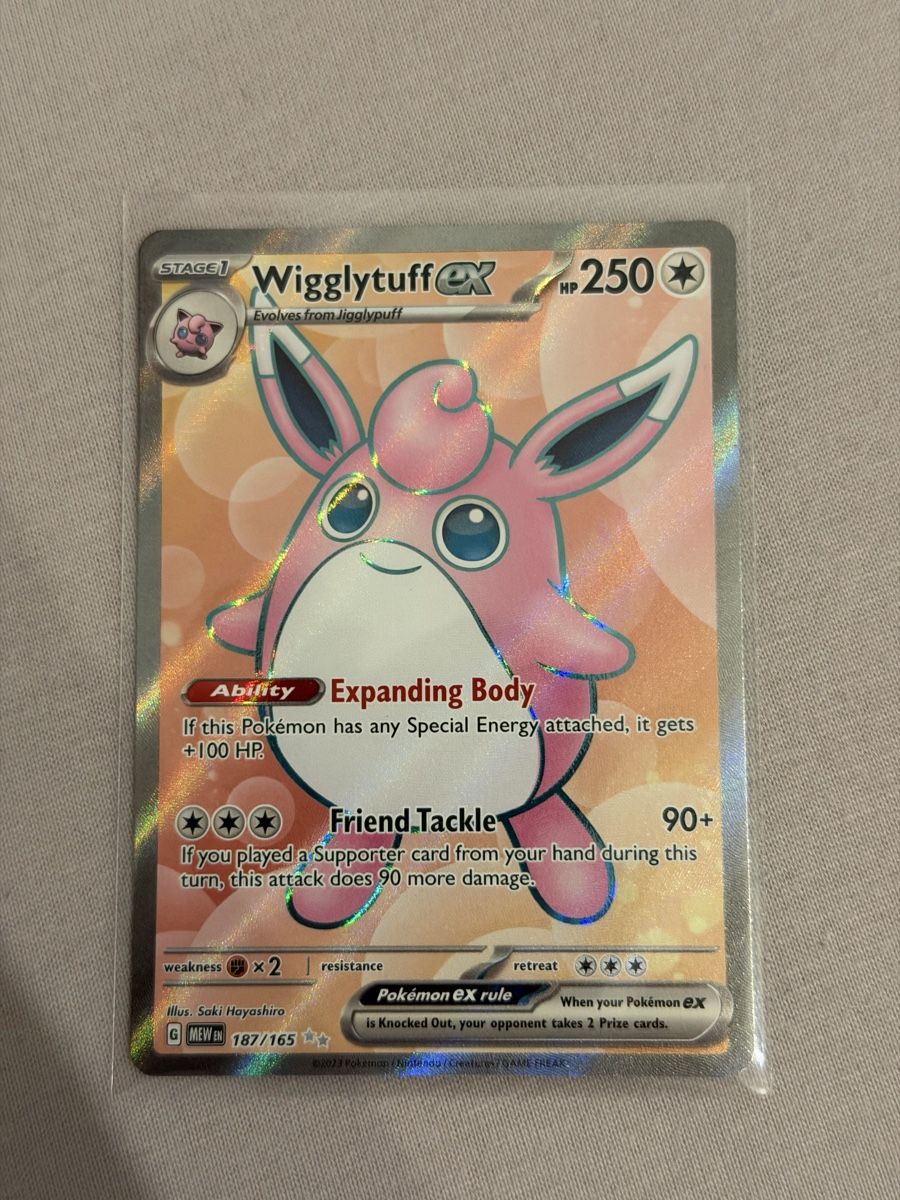 Pokémon Wigglytuff ex 187/165 Scarlet & Violet 151 (Neu (gemäss ...