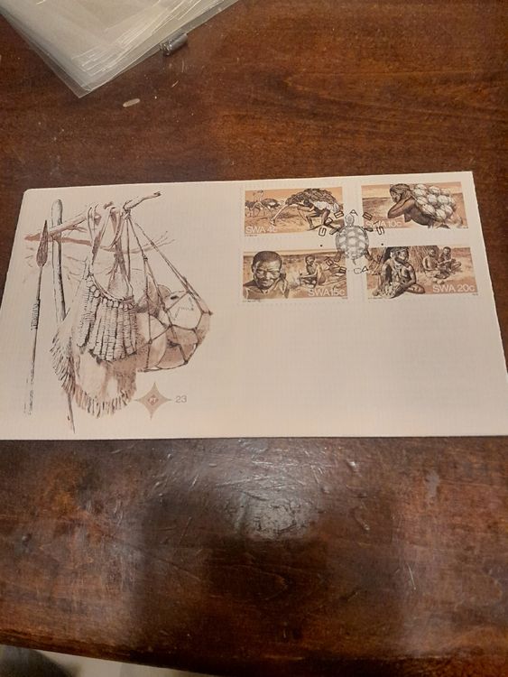 Carte postale illustrée, timbres SWA, Namibie, vintage. (Gebraucht) in ...