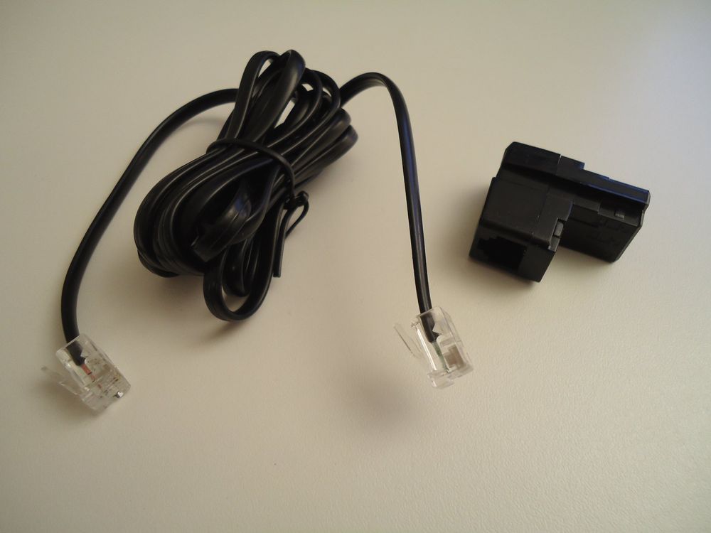 3Telefonkabel RJ11 zu RJ11 mit Adapter TT83 (Gebraucht) in für CHF 3 ...
