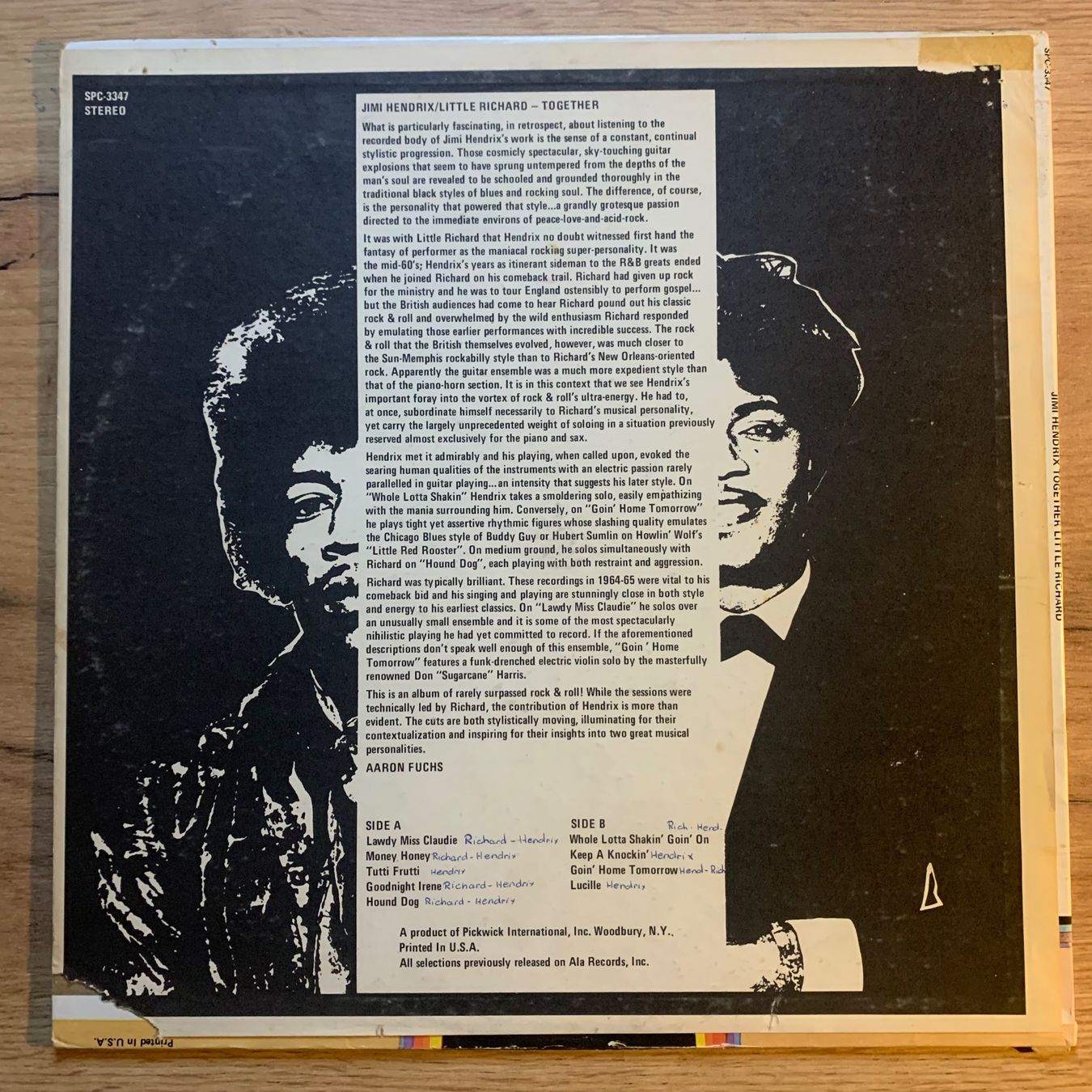 Jimi Hendrix – Together..RE US 1973...VG+/VG+ (D'occasion) à Gals pour ...