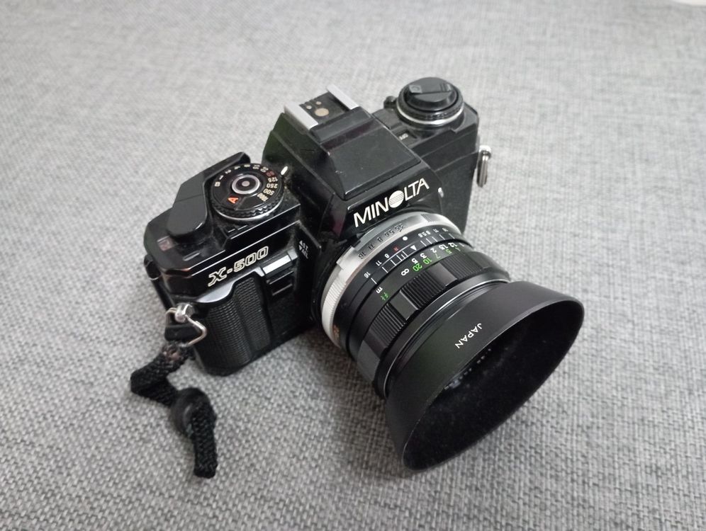 Minolta X-500 mit MC Rokkor 28mm f/3.5 (Gebraucht) in Wattwil für CHF ...
