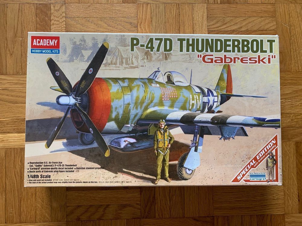 Academy P-47D Thunderbolt Gabreski Special Edition w/masks (Gebraucht ...