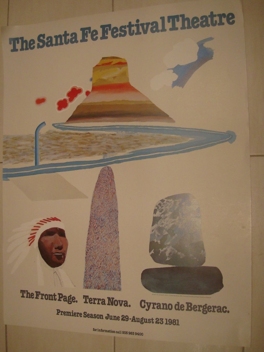 Plakat - Santa Fe Festival Theatre - 1981 - David Hockney (Gebraucht ...