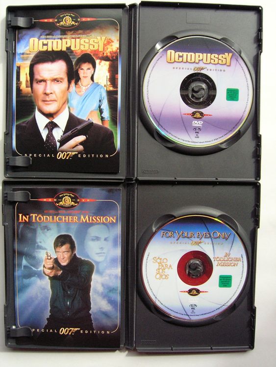 2 DVD-Set JAMES BOND ROGER MOORE MGM SPECIAL EDITION (Gebraucht) in Zuzwil SG für CHF 8.5 – mit ...