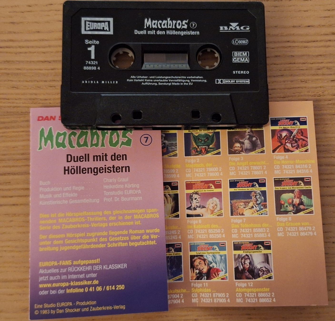 Macabros - Duell mit den Hoellgeistern, Kassette Nr. 7! (Gebraucht) in ...
