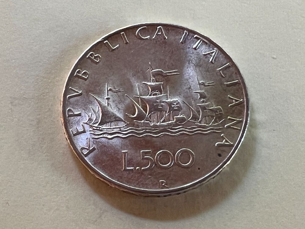 Lire 500 in Sterling Silber 925 Original 1961 | Kaufen auf Ricardo