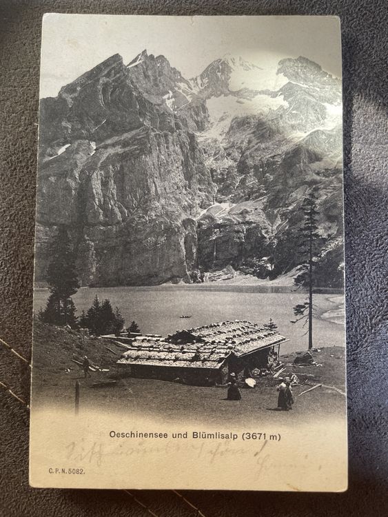 Oeschinensee + Blüemlisalp, Ansichtskarte, ungelaufen | Kaufen auf Ricardo