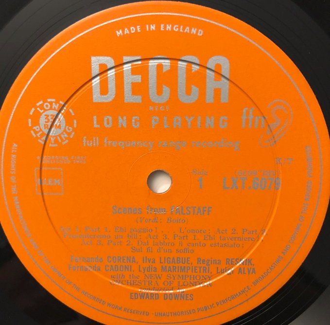 Verdi – Scenes from Falstaff (LP) (Gebraucht) in Grüningen für CHF 1 ...