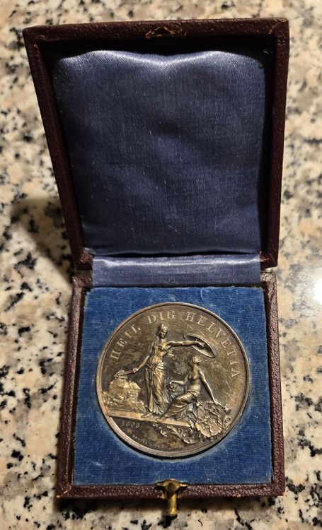 Medaille ++ Eidg. Schützenfest Frauenfeld 1890 Silber (Gebraucht) in Wauwil für CHF 140 – mit ...