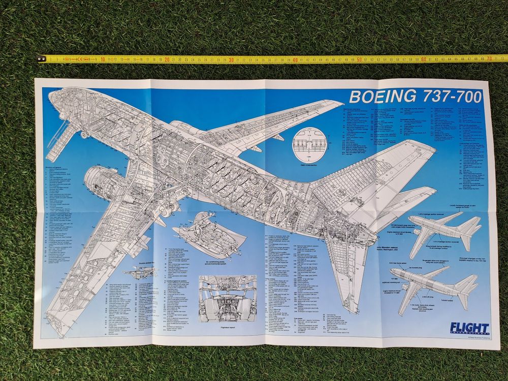 Boeing 737-700 cutaway poster * | Kaufen auf Ricardo