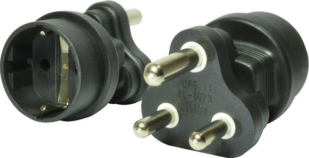 Netzadapter Typ M (Indien, Südafrika etc.) auf Schutzkontakt (Gebraucht ...