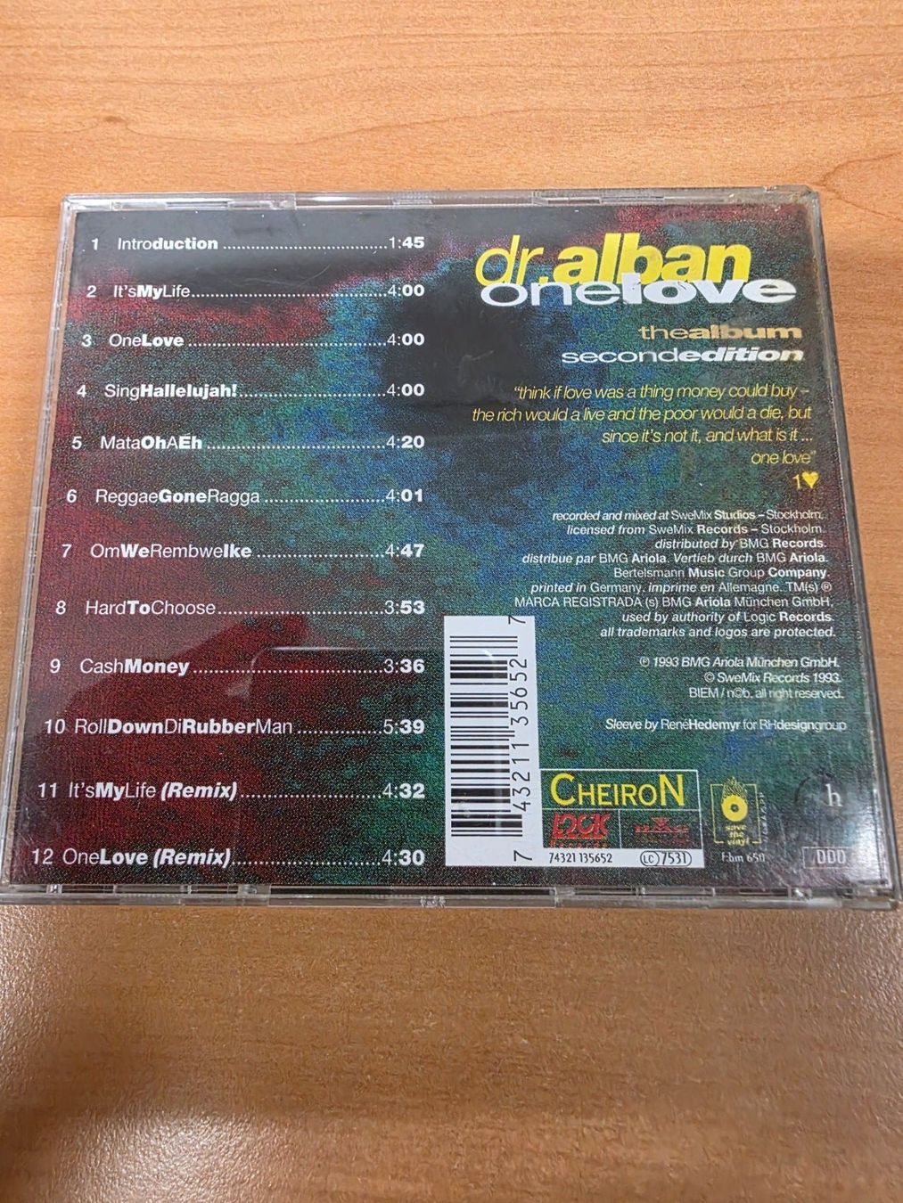 CD - Dr. Alban – One Love: The Album (Second Edition) (Gebraucht) in ...
