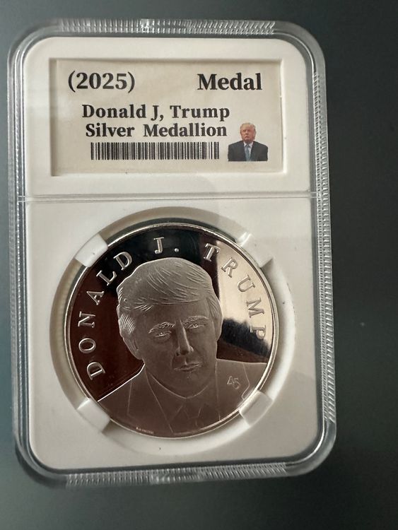 Donald Trump Silver Coin 1 ozs Proof (Neu und originalverpackt) in Watt ...
