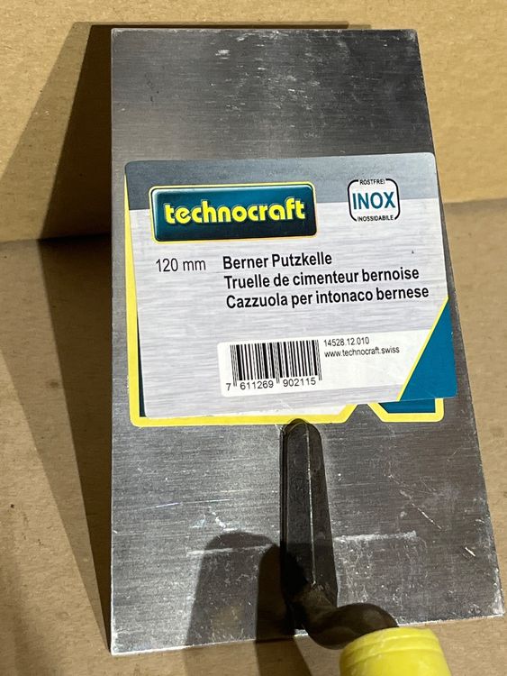 Technocraft Berner Putzkelle 120mm Inox (Neu und originalverpackt) in Tann für CHF 3 – nur ...