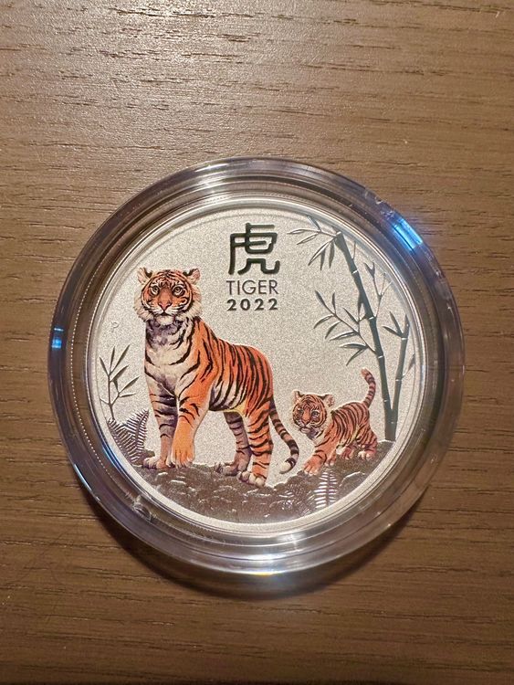 2 Oz Lunar 3 Tiger 2022 Color (Neu und originalverpackt) in Stäfa für CHF 129 – mit Lieferung ...