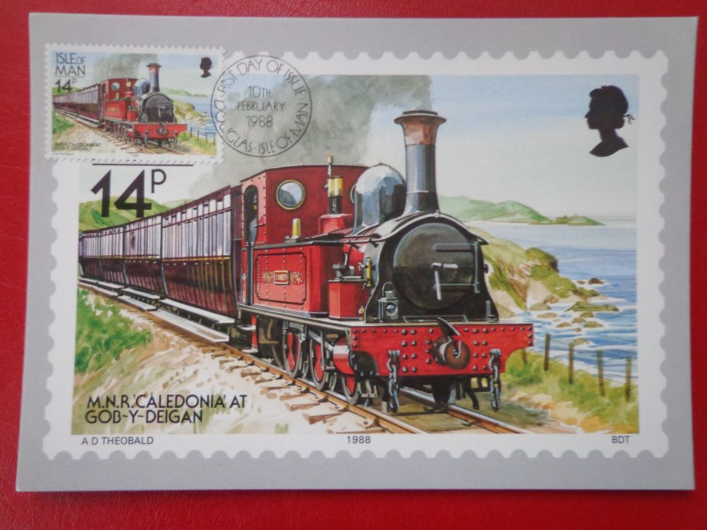 Maximumkarte MK 1988 Isle of Man RAILWAYS & TRAMWAYS (Neu (gemäss Beschreibung)) in Le Locle für ...