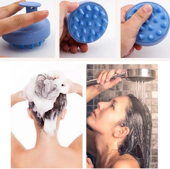 Silikon Kopfhaut Shampoo Massage Bürste (Neu und originalverpackt) in ...