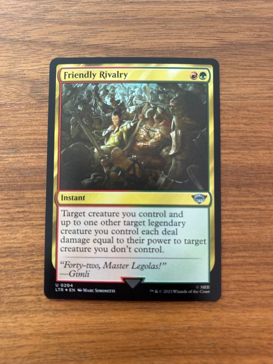 FOIL 0204 Lord of the Rings - Friendly Rivalry - MTG | Kaufen auf Ricardo
