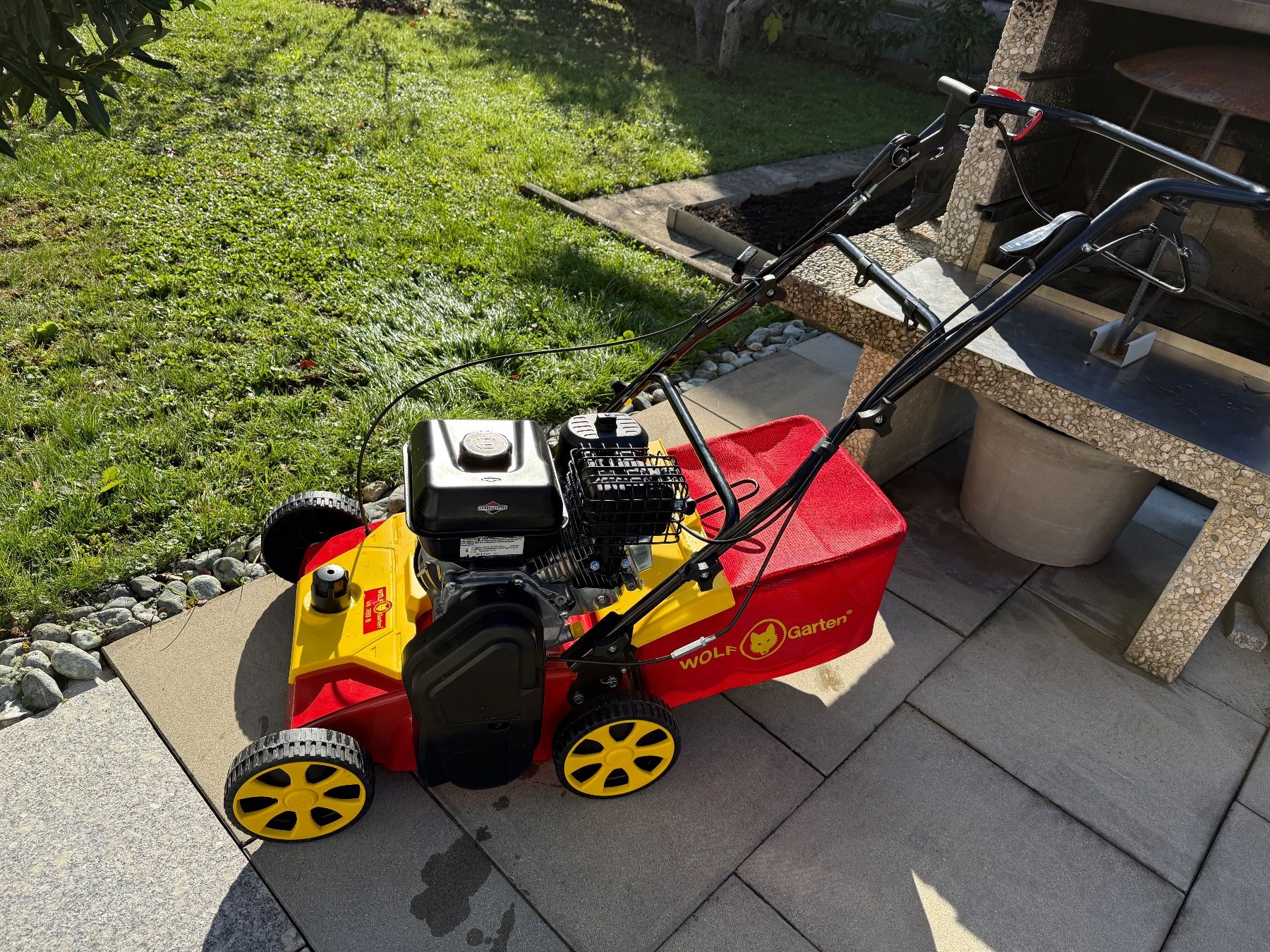 Benzin Vertikutierer WOLF-Garten VA 389 B inkl. Lüfterwalze (Neu ...