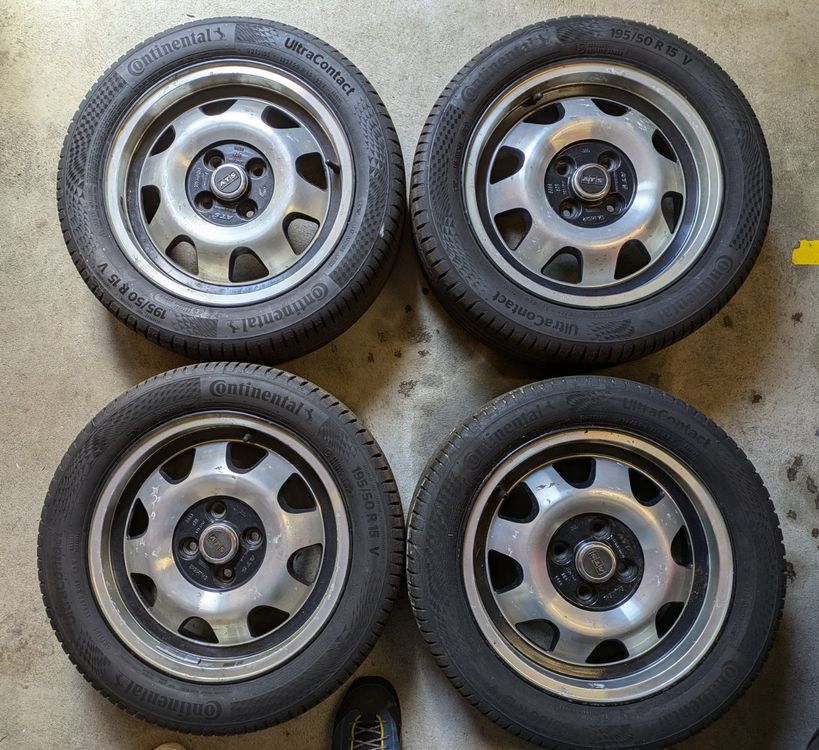 ATS Cup Komplett-Räder 5 1/2J x 15H2 mit neuen Conti Pneus (Gebraucht ...