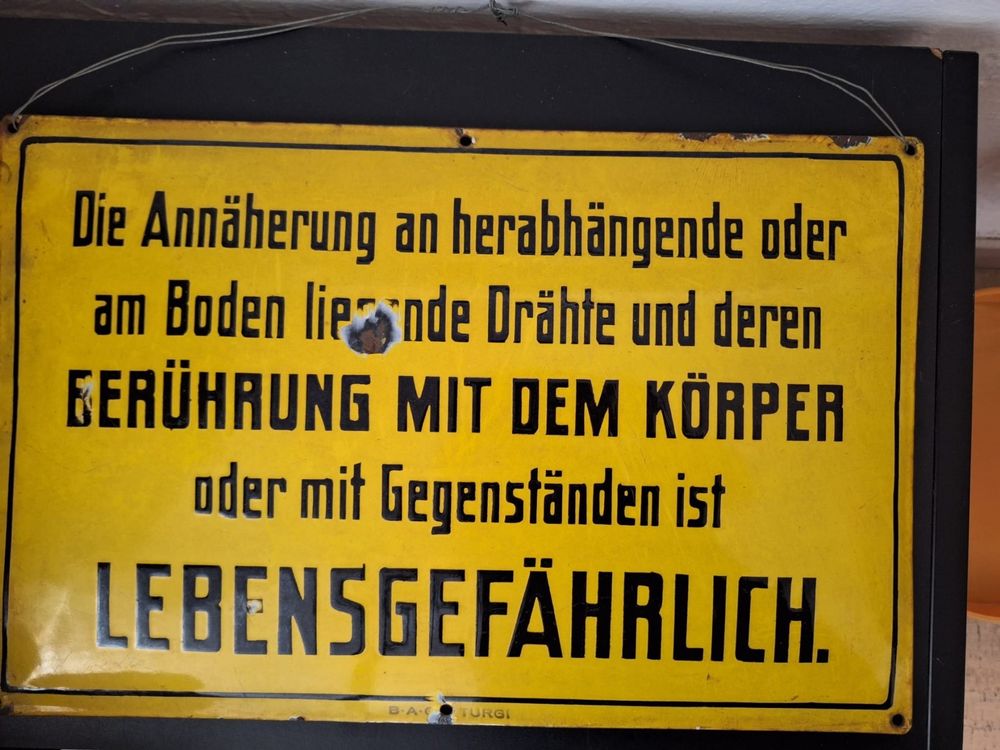 Sbb Schild Email (Gebraucht) in Schlieren für CHF 50 – mit Lieferung ...