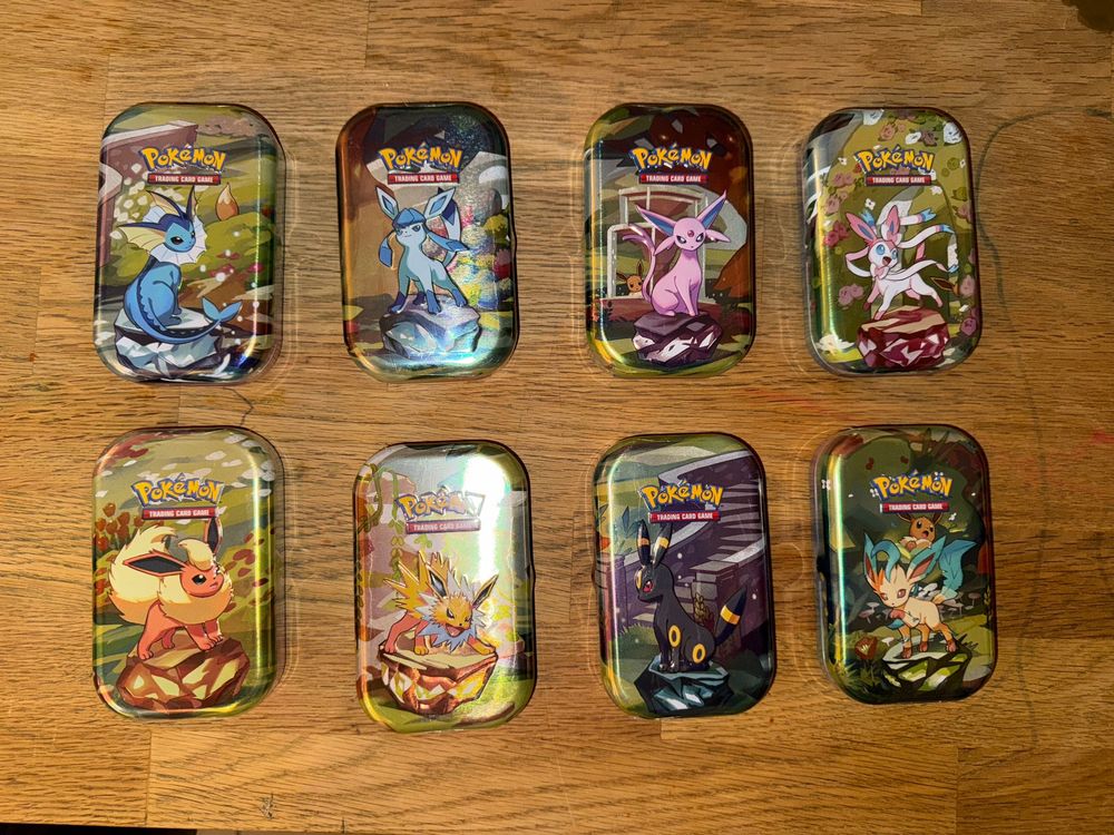 Art Set Mini Tins Prismatic Evolution EN 8X Scelled (Neuf avec ...