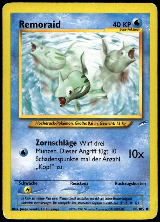 Remoraid 80/105 Pokémon Neo Destiny ab 1.- (Gebraucht) in Uster für CHF ...